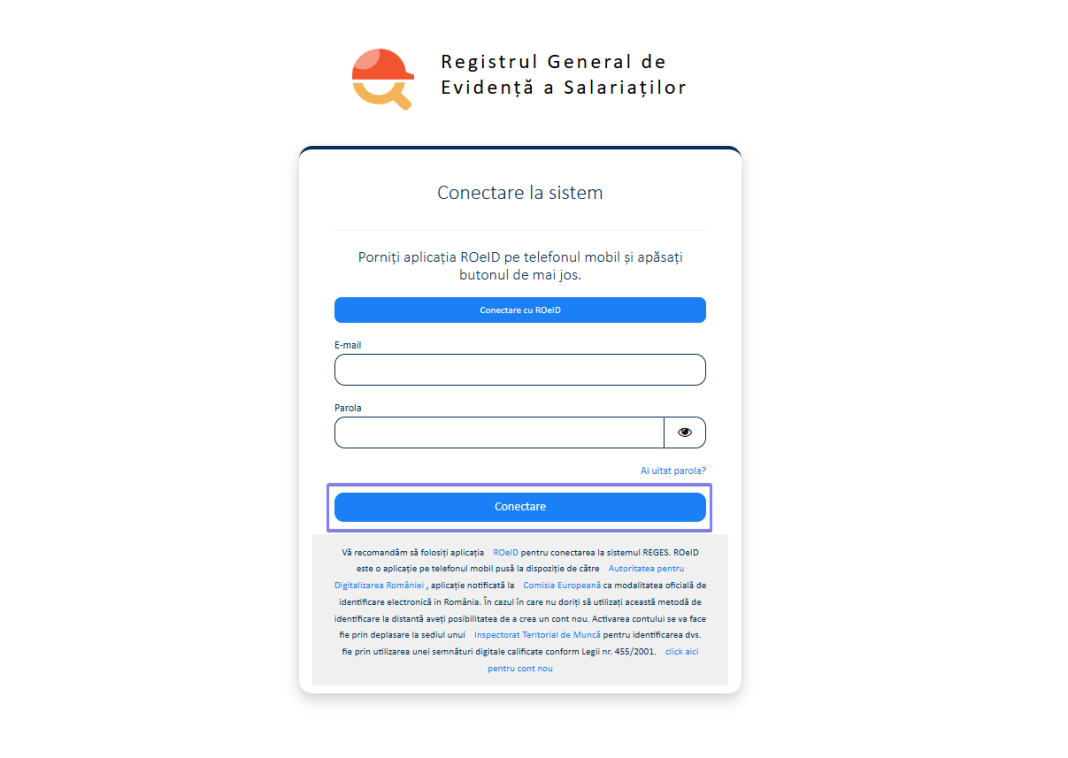 Ghid de utilizare: Platformă Reges Online pentru angajatori